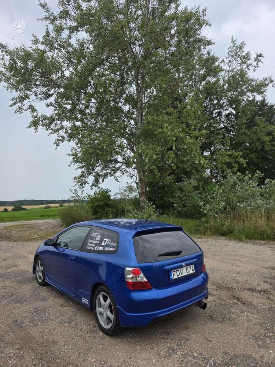 Blue Honda Civic 2004 in Telschi, with an engine capacity of 1.59 L and mileage of 322 thousand km for 500 €, photo 10 on AUTOMOTO.COM.LV