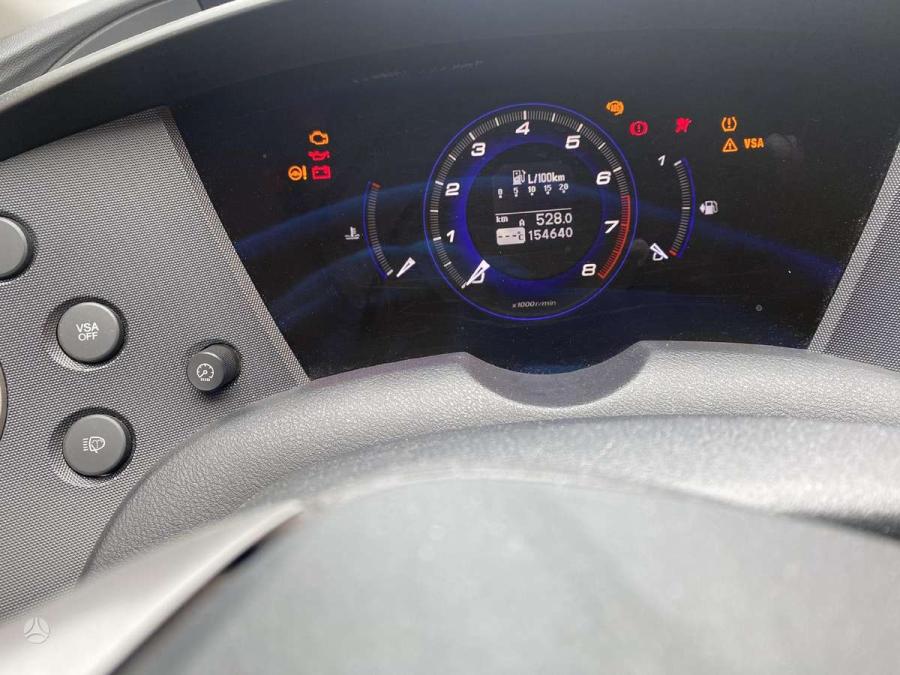 Blue Honda Civic 2011 in Kaunas, with an engine capacity of 1.34 L and mileage of 155 thousand km for 5600 €, photo 15 on AUTOMOTO.COM.LV