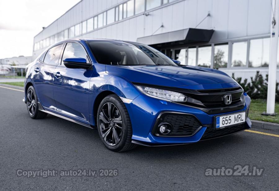 Blue Honda Civic 2017 in Tallinn, with an engine capacity of 1.50 L and mileage of 179 thousand km for 13990 €, photo 3 on AUTOMOTO.COM.LV