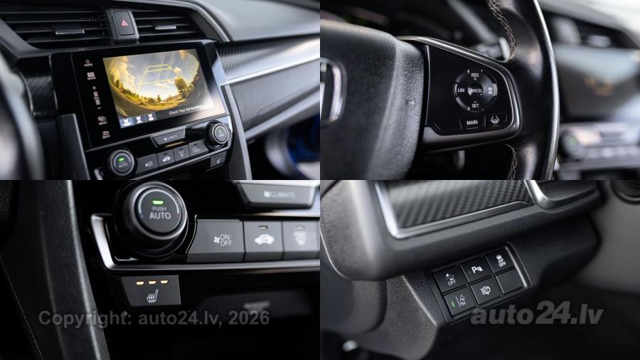 Blue Honda Civic 2017 in Tallinn, with an engine capacity of 1.50 L and mileage of 179 thousand km for 13990 €, photo 19 on AUTOMOTO.COM.LV