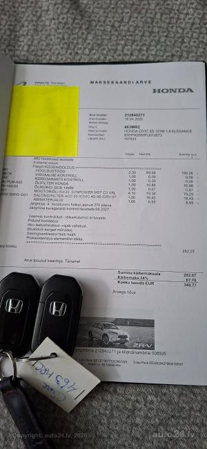 Zils Honda Civic 2017 Tartu, ar dzinēja tilpumu 1.80 L un nobraukumu 111 tūkst. km par 14600 €, foto 8 vietnē AUTOMOTO.COM.LV