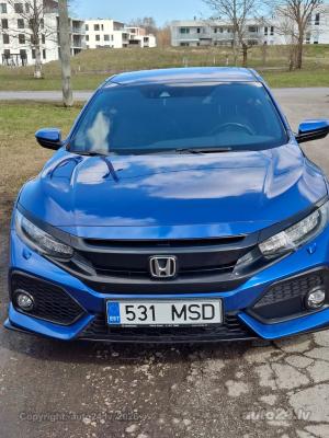 Blue Honda Civic 2018 in Tallinn, with an engine capacity of 1.50 L and mileage of 104 thousand km for 16500 €, photo  on AUTOMOTO.COM.LV