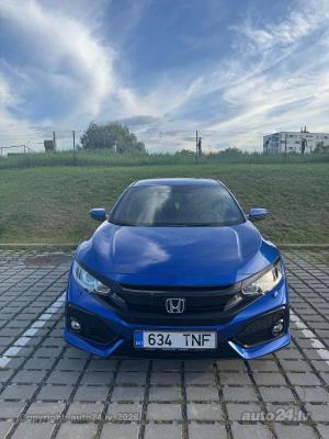 Blue Honda Civic 2018 in Tallinn, with an engine capacity of 1.00 L and mileage of 86 thousand km for 14900 €, photo  on AUTOMOTO.COM.LV