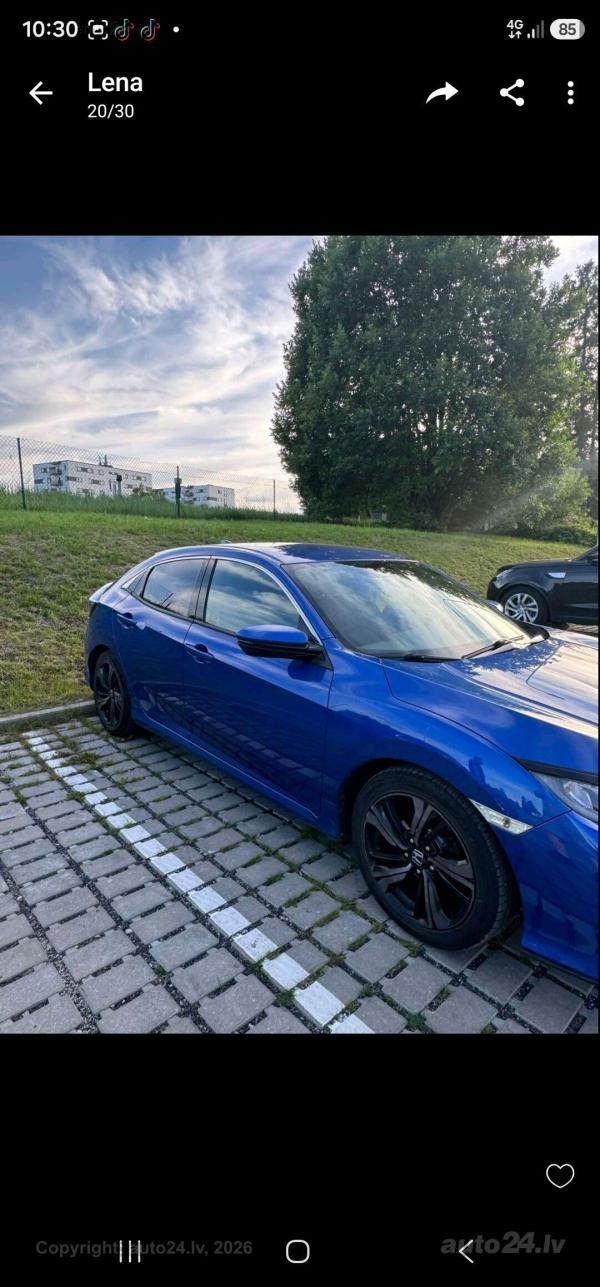 Zils Honda Civic 2018 Tallina, ar dzinēja tilpumu 1.00 L un nobraukumu 86 tūkst. km par 14900 €, foto 4 vietnē AUTOMOTO.COM.LV