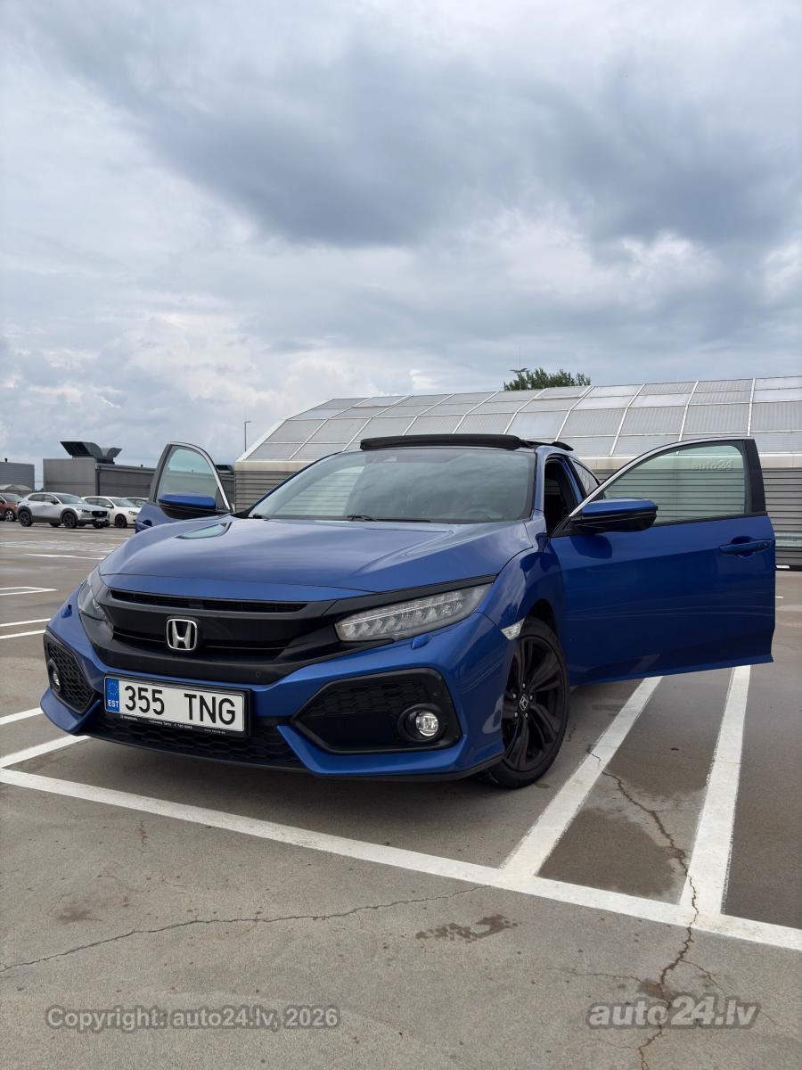 Blue Honda Civic 2018 in Tallinn, with an engine capacity of 1.00 L and mileage of 134 thousand km for 14900 €, photo 6 on AUTOMOTO.COM.LV