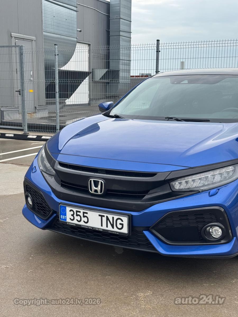 Blue Honda Civic 2018 in Tallinn, with an engine capacity of 1.00 L and mileage of 134 thousand km for 14900 €, photo 22 on AUTOMOTO.COM.LV