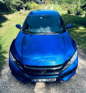 Blue Honda Civic 2018 in Tallinn, with an engine capacity of 1.00 L and mileage of 90 thousand km for 14500 €, photo 7 on AUTOMOTO.COM.LV