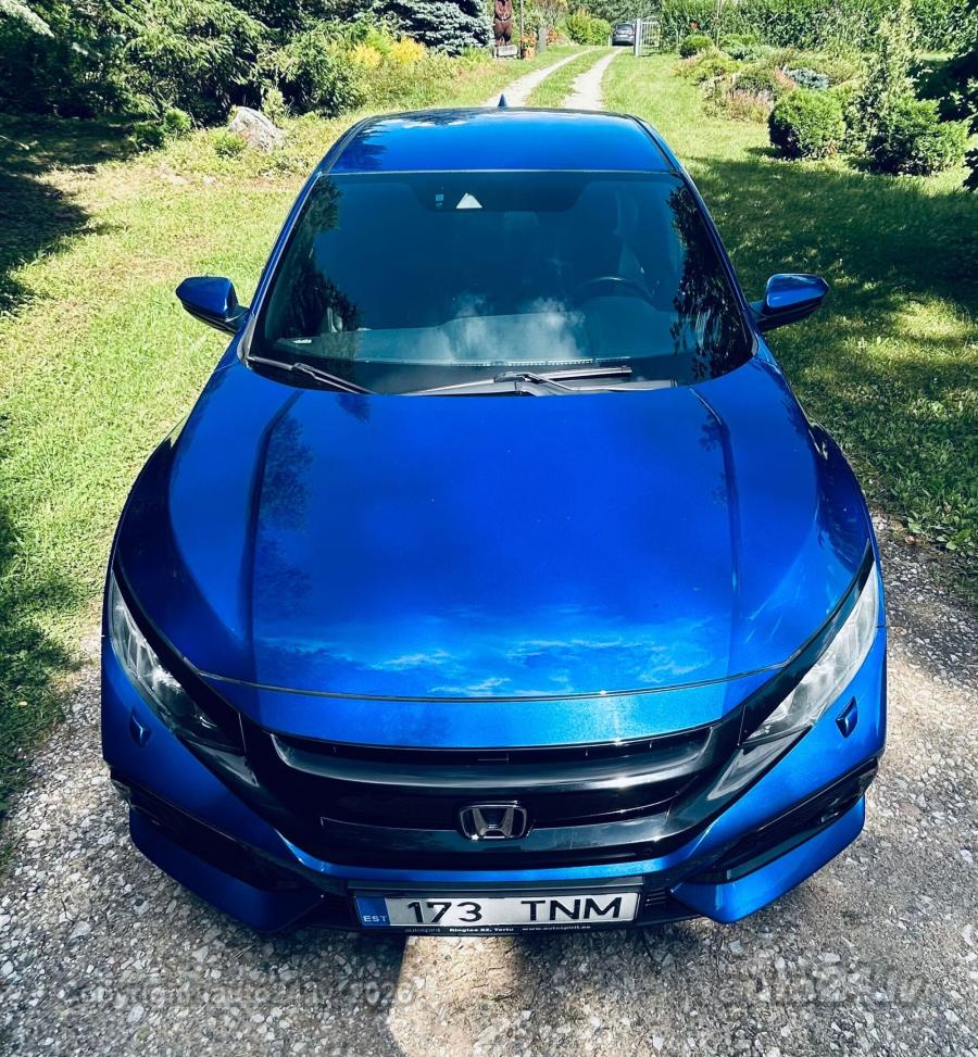 Blue Honda Civic 2018 in Tallinn, with an engine capacity of 1.00 L and mileage of 90 thousand km for 14500 €, photo 7 on AUTOMOTO.COM.LV