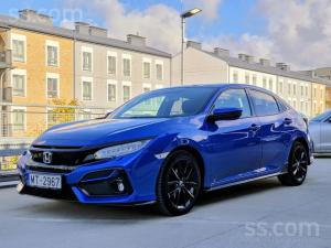 Blue Honda Civic 2020 in Riga, with an engine capacity of 1.50 L and mileage of 68 thousand km for 17290 €, photo  on AUTOMOTO.COM.LV