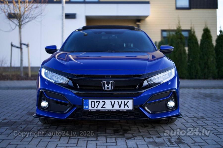 Blue Honda Civic 2021 in Tallinn, with an engine capacity of 1.50 L and mileage of 62 thousand km for 22900 €, photo 6 on AUTOMOTO.COM.LV