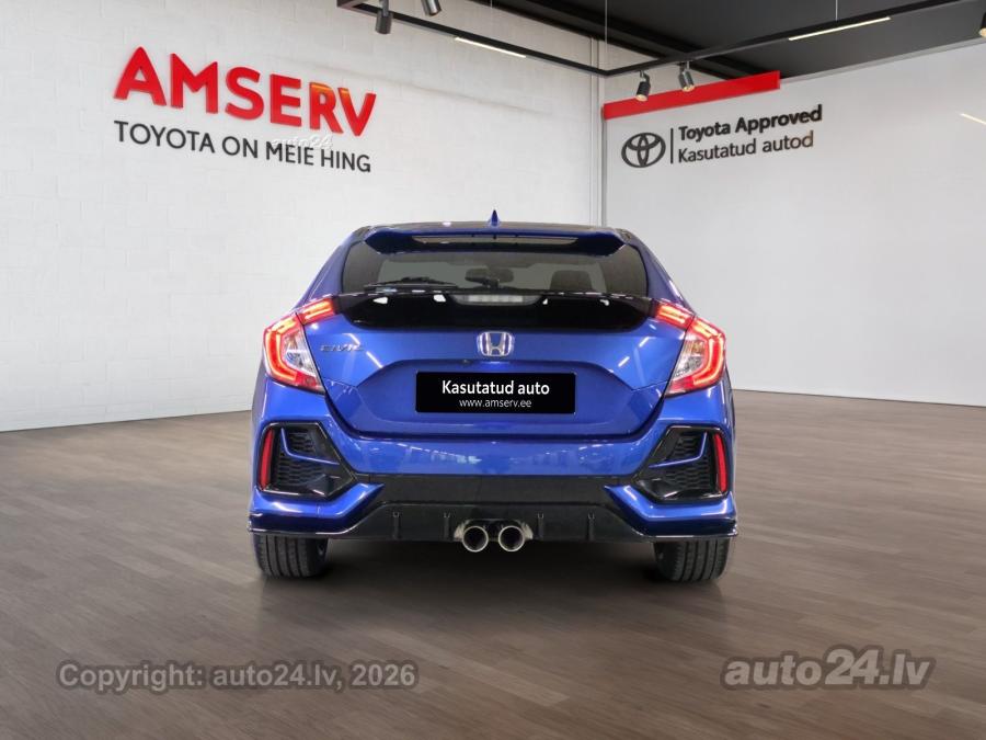 Blue Honda Civic 2021 in Tallinn, with an engine capacity of 1.50 L and mileage of 106 thousand km for 18990 €, photo 5 on AUTOMOTO.COM.LV