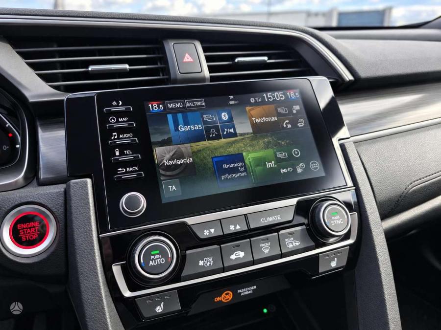 Zils Honda Civic 2021 Šauļi, ar dzinēja tilpumu 1.50 L un nobraukumu 64 tūkst. km par 18990 €, foto 35 vietnē AUTOMOTO.COM.LV