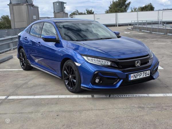 Blue Honda Civic 2021 in Siauliai, with an engine capacity of 1.50 L and mileage of 64 thousand km for 18990 €, photo 1 on AUTOMOTO.COM.LV