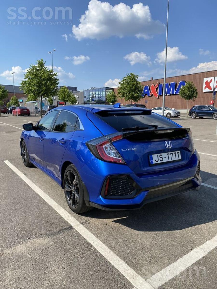 Zils Honda Civic 2017 Rīga, ar dzinēja tilpumu 1.00 L un nobraukumu 118 tūkst. km par 12500 €, foto 7 vietnē AUTOMOTO.COM.LV