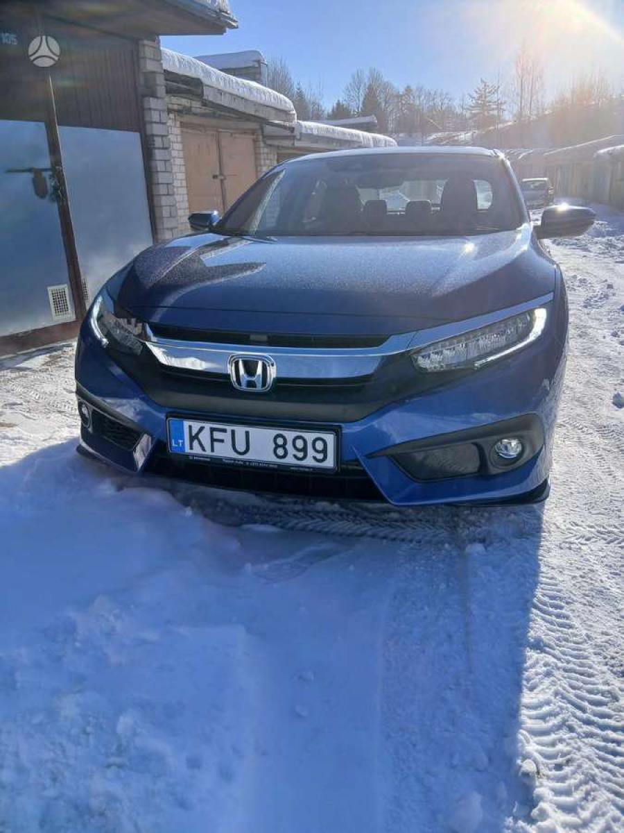 Zils Honda Civic 2018 Anykščiai, ar dzinēja tilpumu 1.50 L un nobraukumu 109 tūkst. km par 16990 €, foto 1 vietnē AUTOMOTO.COM.LV
