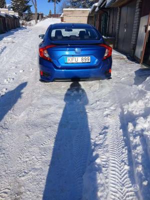 Blue Honda Civic 2018 in Anyksciai, with an engine capacity of 1.50 L and mileage of 109 thousand km for 16990 €, photo 7 on AUTOMOTO.COM.LV