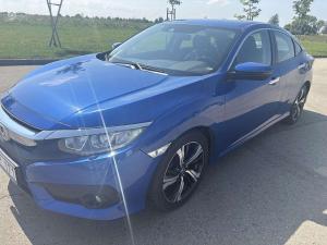 Blue Honda Civic 2018 in Siauliai, with an engine capacity of 1.50 L and mileage of 77 thousand km for 13400 €, photo  on AUTOMOTO.COM.LV