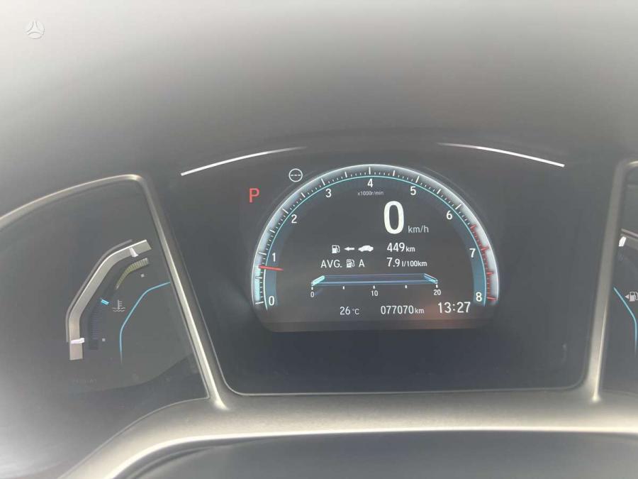 Zils Honda Civic 2018 Šauļi, ar dzinēja tilpumu 1.50 L un nobraukumu 77 tūkst. km par 13400 €, foto 14 vietnē AUTOMOTO.COM.LV