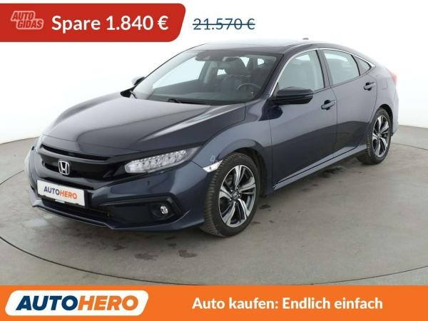 Blue Honda Civic 2019 in Kaunas, with an engine capacity of 1.50 L and mileage of 73 thousand km for 22122 €, photo 1 on AUTOMOTO.COM.LV