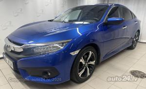 Zils Honda Civic 2019 Tallina, ar dzinēja tilpumu 1.50 L un nobraukumu 80 tūkst. km par 17400 €, foto  vietnē AUTOMOTO.COM.LV