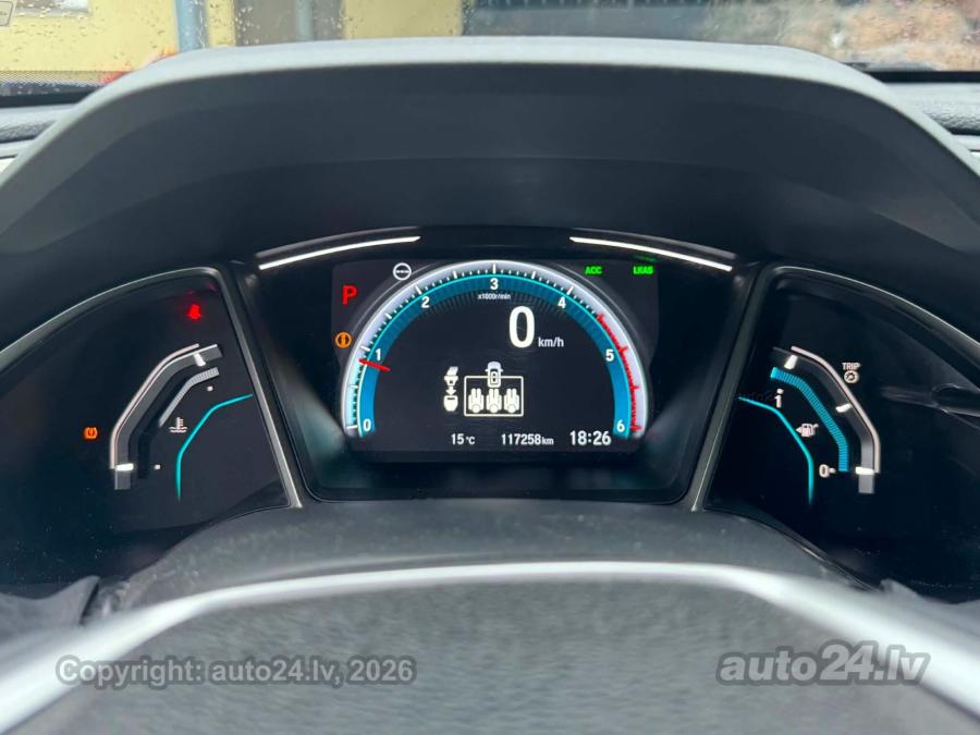 Zils Honda Civic 2019 Tallina, ar dzinēja tilpumu 1.60 L un nobraukumu 118 tūkst. km par 15000 €, foto 14 vietnē AUTOMOTO.COM.LV