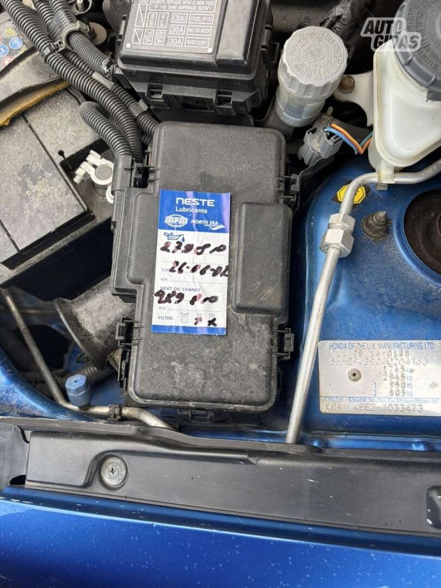 Honda Civic 2004 in Vilnius, with an engine capacity of 1.70 L and mileage of 281 thousand km for 1299 €, photo 17 on AUTOMOTO.COM.LV