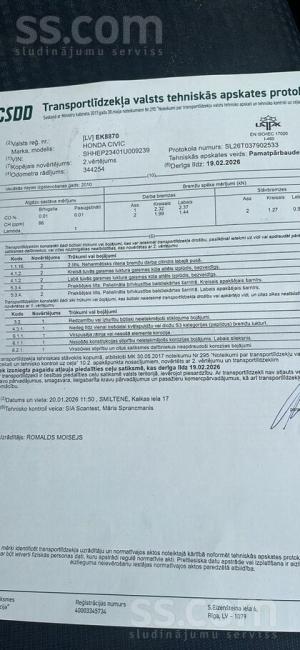 Зеленый Хонда Цивик 2002 в Валка, объемом двигателя 1.60 л и пробегом 344 тыс. км за 650 €, фото 8 на AUTOMOTO.COM.LV