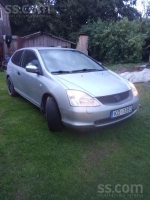 Pelēks Honda Civic 2003 Bauska, ar dzinēja tilpumu 1.60 L un nobraukumu 300 tūkst. km par 850 €, foto  vietnē AUTOMOTO.COM.LV