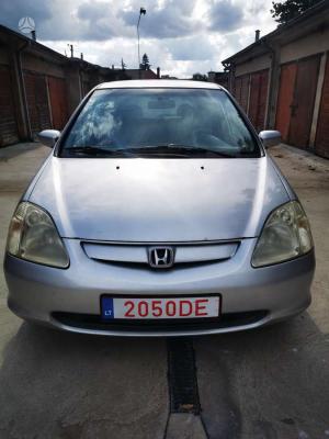 Grey Honda Civic 2001 in Kaunas, with an engine capacity of 1.40 L and mileage of 282 thousand km for 690 €, photo 6 on AUTOMOTO.COM.LV