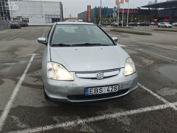 Grey Honda Civic 2002 in Kaunas, with an engine capacity of 1.40 L and mileage of 272 thousand km for 550 €, photo 8 on AUTOMOTO.COM.LV