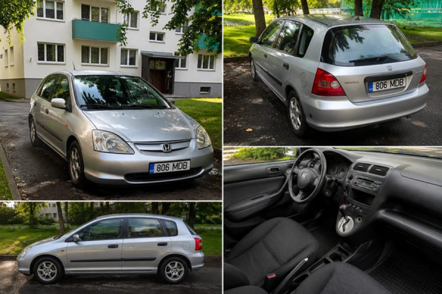Pelēks Honda Civic 2002 Tallina, ar dzinēja tilpumu 1.60 L un nobraukumu 247 tūkst. km par 1999 €, foto 4 vietnē AUTOMOTO.COM.LV