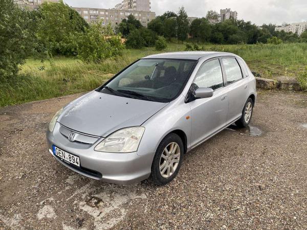 Pelēks Honda Civic 2002 Viļņa, ar dzinēja tilpumu 1.69 L un nobraukumu 330 tūkst. km par 500 €, foto 7 vietnē AUTOMOTO.COM.LV