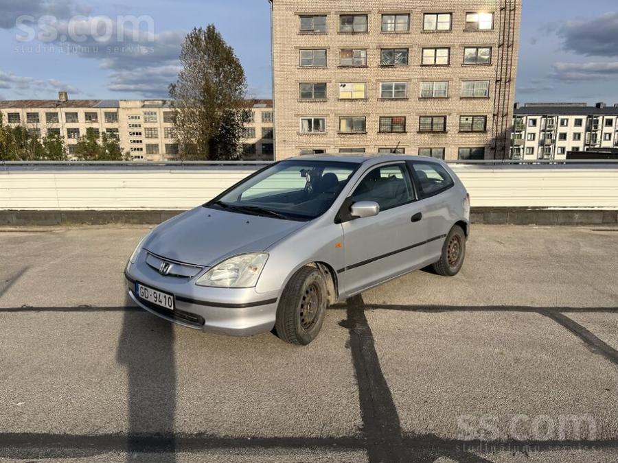 Pelēks Honda Civic 2002 Rīga, ar dzinēja tilpumu 1.40 L un nobraukumu 277 tūkst. km par 1150 €, foto 3 vietnē AUTOMOTO.COM.LV