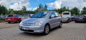Pelēks Honda Civic 2003 Valmiera, ar dzinēja tilpumu 1.60 L un nobraukumu 168 tūkst. km par 1150 €, foto 8 vietnē AUTOMOTO.COM.LV