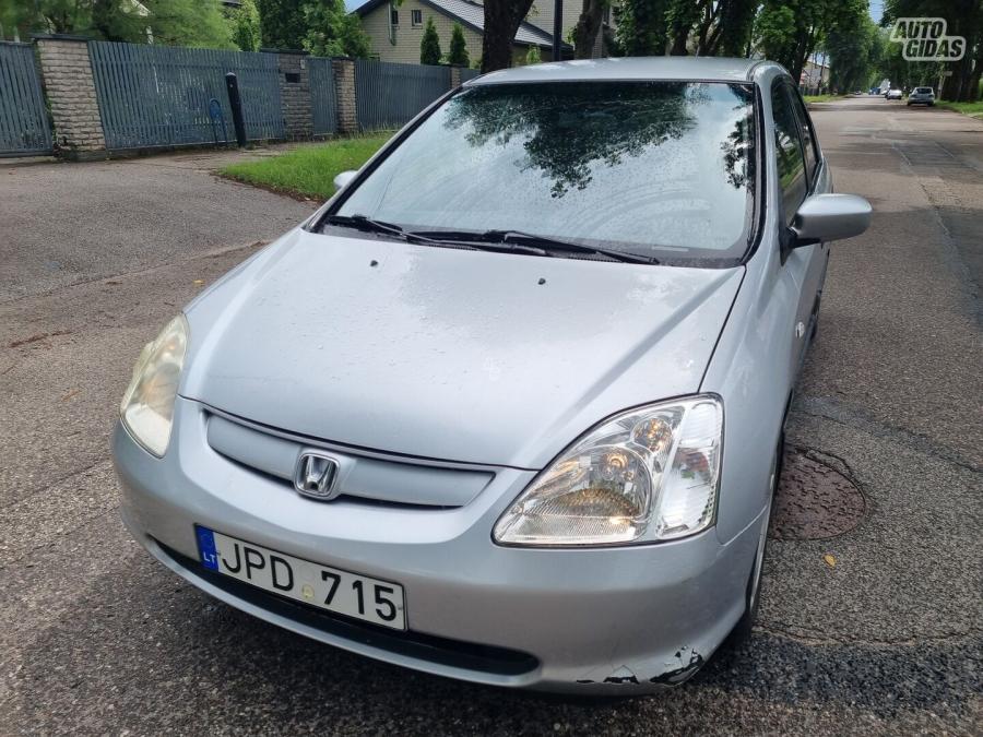 Pelēks Honda Civic 2003 Alīta, ar dzinēja tilpumu 1.70 L un nobraukumu 267 tūkst. km par 650 €, foto 4 vietnē AUTOMOTO.COM.LV