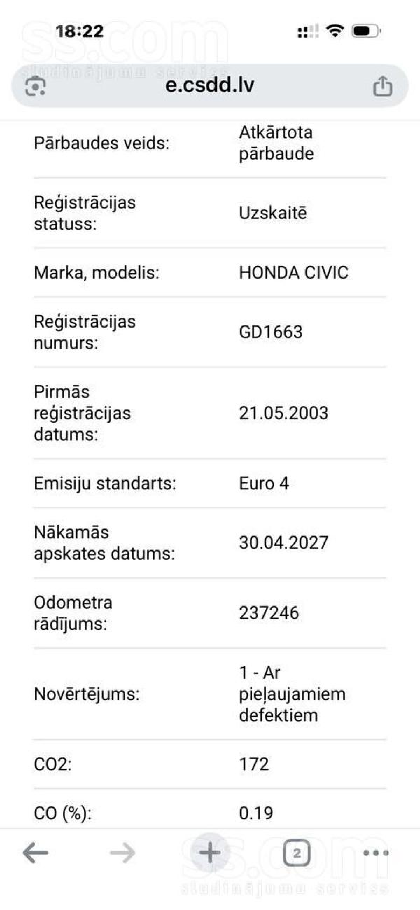 Pelēks Honda Civic 2003 Aizkraukle, ar dzinēja tilpumu 1.60 L un nobraukumu 236 tūkst. km par 890 €, foto 9 vietnē AUTOMOTO.COM.LV