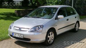 Pelēks Honda Civic 2003 Rīga, ar dzinēja tilpumu 1.60 L un nobraukumu 0 tūkst. km par 1290 €, foto 4 vietnē AUTOMOTO.COM.LV