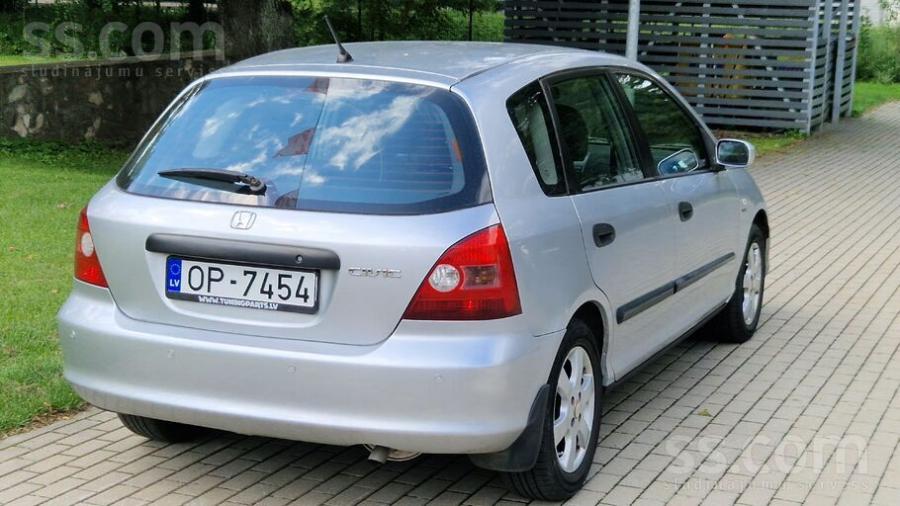 Pelēks Honda Civic 2003 Rīga, ar dzinēja tilpumu 1.60 L un nobraukumu 0 tūkst. km par 1290 €, foto 9 vietnē AUTOMOTO.COM.LV