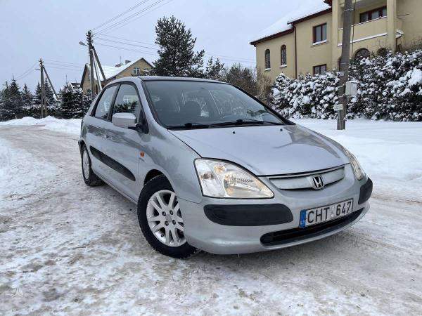 Pelēks Honda Civic 2004 Viļņa, ar dzinēja tilpumu 1.59 L un nobraukumu 200 tūkst. km par 1850 €, foto 2 vietnē AUTOMOTO.COM.LV