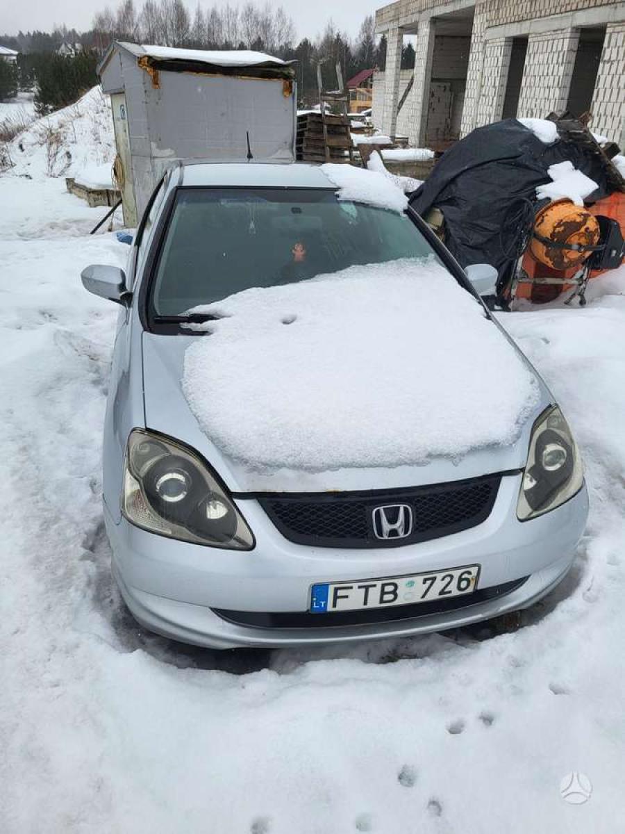 Pelēks Honda Civic 2004 Viļņa, ar dzinēja tilpumu 1.70 L un nobraukumu 236 tūkst. km par 650 €, foto 1 vietnē AUTOMOTO.COM.LV