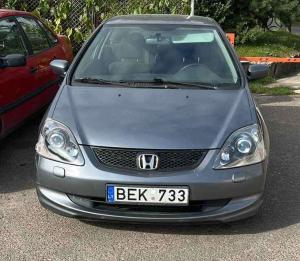 Grey Honda Civic 2005 in Vilnius, with an engine capacity of 1.59 L and mileage of 334 thousand km for 550 €, photo  on AUTOMOTO.COM.LV