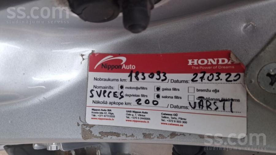 Pelēks Honda Civic 2009 Rīga, ar dzinēja tilpumu 1.80 L un nobraukumu 274 tūkst. km par 3450 €, foto 31 vietnē AUTOMOTO.COM.LV