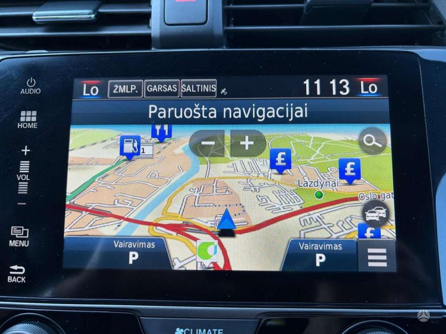 Grey Honda Civic 2017 in Vilnius, with an engine capacity of 1.50 L and mileage of 114 thousand km for 16590 €, photo 18 on AUTOMOTO.COM.LV