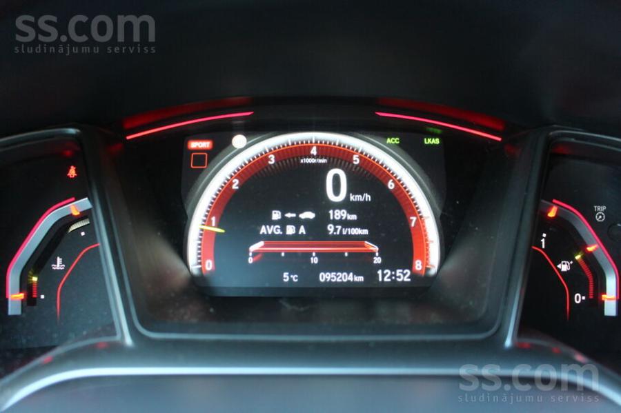 Pelēks Honda Civic 2018 Rīga, ar dzinēja tilpumu 2.00 L un nobraukumu 98 tūkst. km par 28950 €, foto 21 vietnē AUTOMOTO.COM.LV