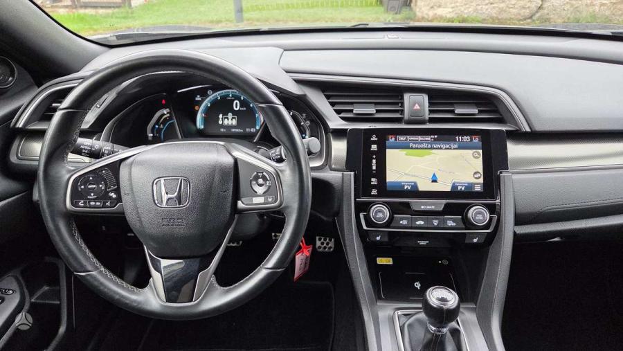Pelēks Honda Civic 2018 Prienai, ar dzinēja tilpumu 0.99 L un nobraukumu 150 tūkst. km par 9650 €, foto 23 vietnē AUTOMOTO.COM.LV