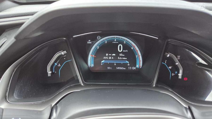 Pelēks Honda Civic 2018 Prienai, ar dzinēja tilpumu 0.99 L un nobraukumu 150 tūkst. km par 9650 €, foto 30 vietnē AUTOMOTO.COM.LV