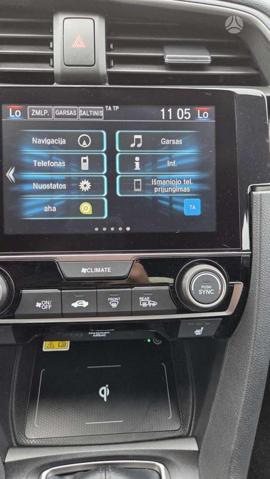 Pelēks Honda Civic 2018 Prienai, ar dzinēja tilpumu 0.99 L un nobraukumu 150 tūkst. km par 9650 €, foto 31 vietnē AUTOMOTO.COM.LV