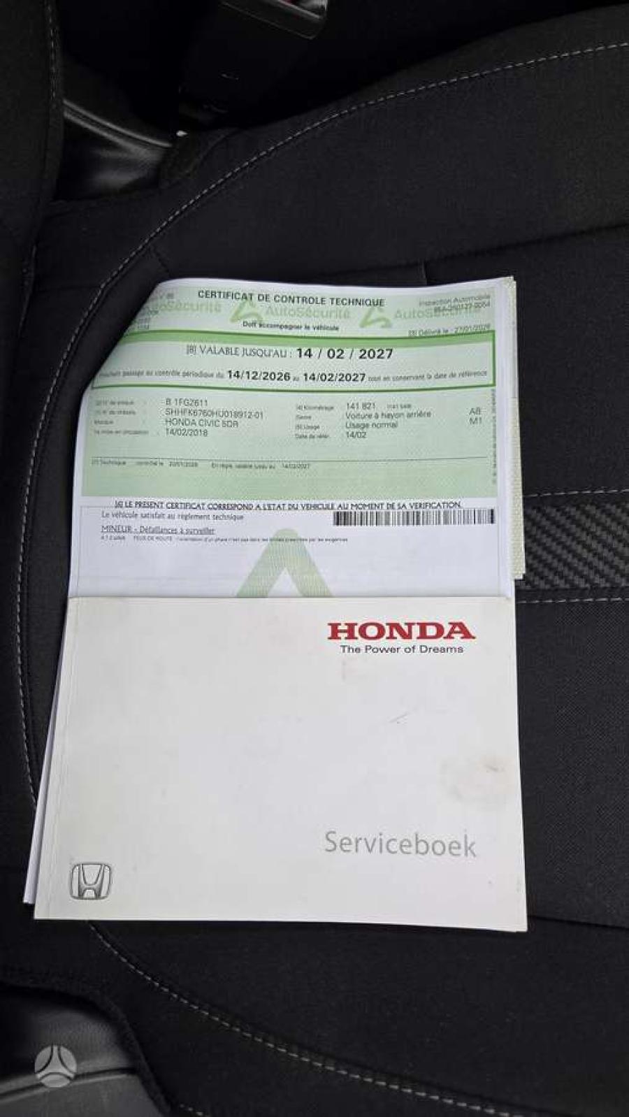 Pelēks Honda Civic 2018 Prienai, ar dzinēja tilpumu 0.99 L un nobraukumu 150 tūkst. km par 9650 €, foto 34 vietnē AUTOMOTO.COM.LV