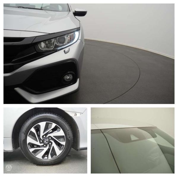 Grey Honda Civic 2019 in Vilnius, with an engine capacity of 0.99 L and mileage of 69 thousand km for 11900 €, photo 7 on AUTOMOTO.COM.LV