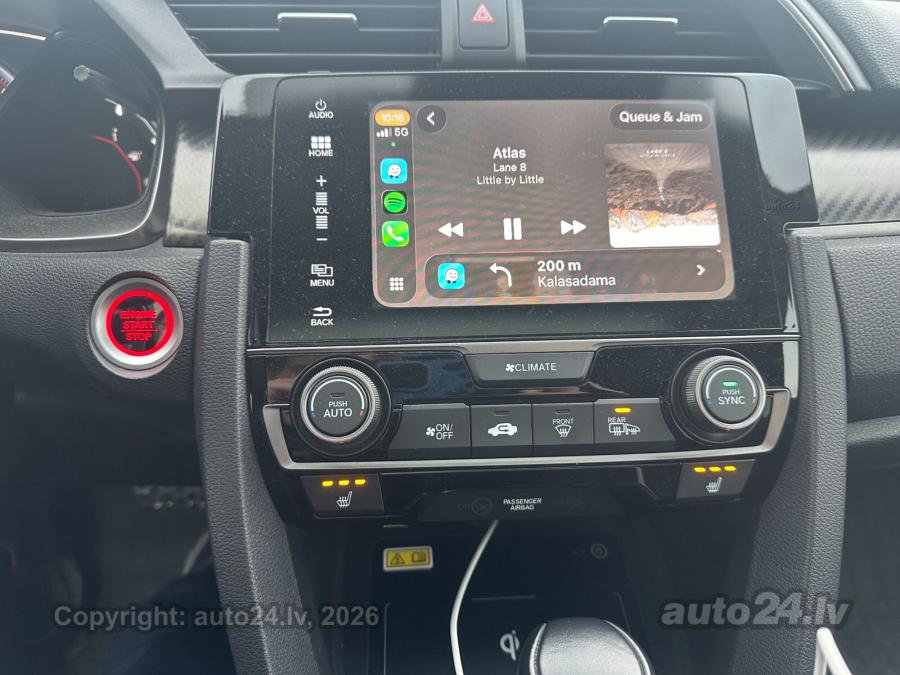 Pelēks Honda Civic 2019 Tallina, ar dzinēja tilpumu 1.50 L un nobraukumu 58 tūkst. km par 17900 €, foto 10 vietnē AUTOMOTO.COM.LV